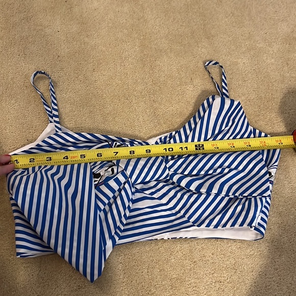 Milly | Tops | Milly Bow Striped Crop Top | Poshmark